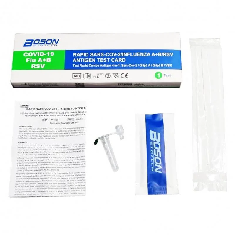Test Rapid Combo 4 in 1 Covid 19 + Gripa A/B + RSV cu prelevare ...