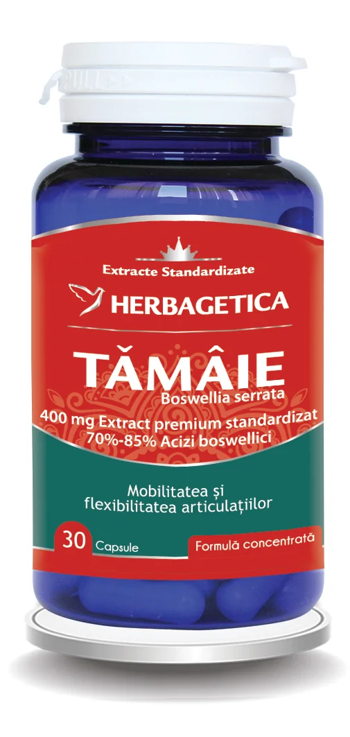 Tamaie Boswellia serrata, 30 capsule, Herbagetica | Dr.Max Farmacie