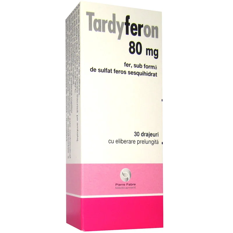 Tardyferon 80mg, 30 drajeuri, Pierre Fabre | Dr.Max Farmacie