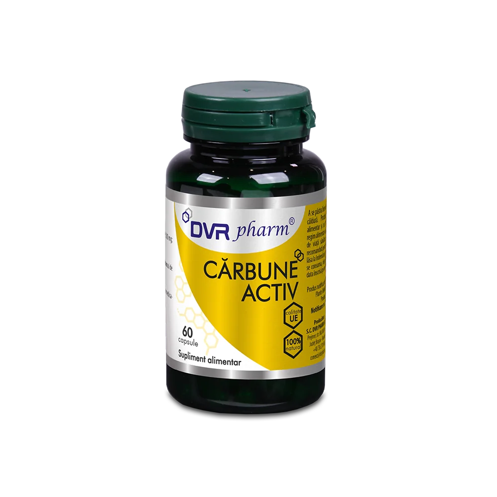 Carbune Activ, 60 capsule, DVR Pharm | Dr.Max Farmacie