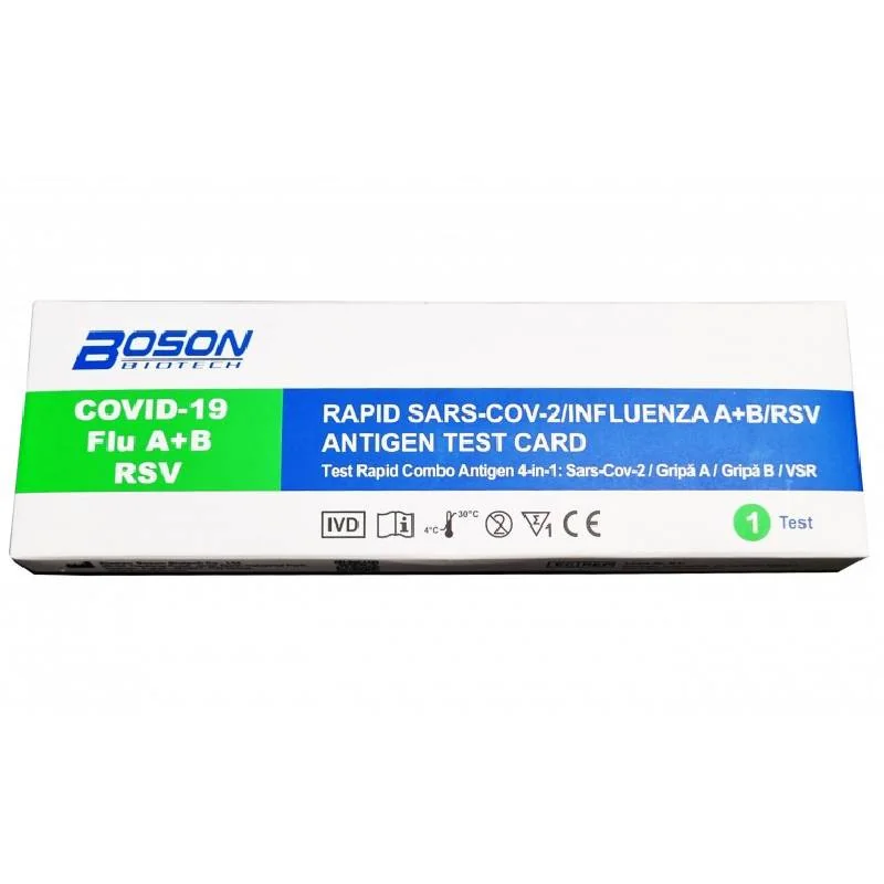 Test Rapid Combo 4 in 1 Covid 19 + Gripa A/B + RSV cu prelevare ...
