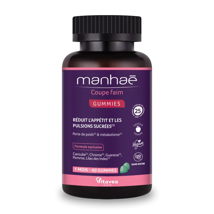 Coupe Faim Gummies, 60 jeleuri, Manhae | Dr. Max Farmacie