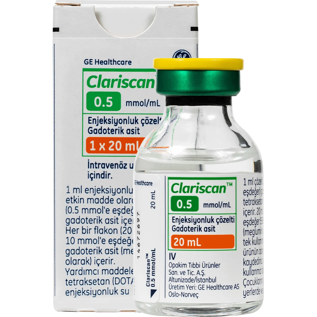 Clariscan 0.5 mmoli/ml, 10 flacoane, GE Healthcare | Dr. Max Farmacia