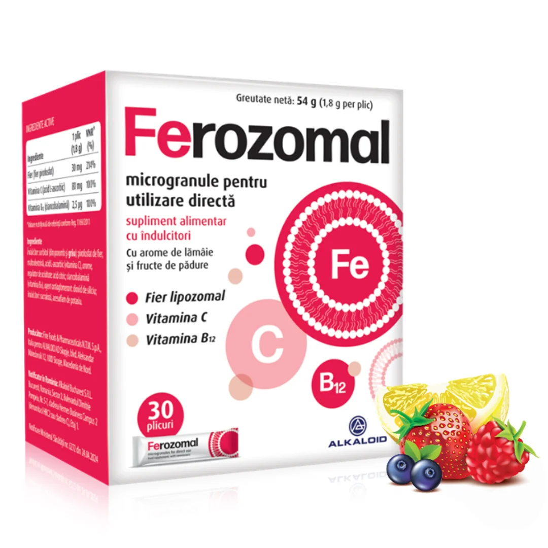 Ferozomal, 30 plicuri, Alkaloid | Dr. Max Farmacia