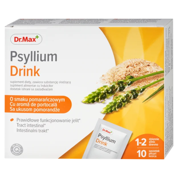 Dr. Max Psyllium Drink, 10 plicuri | Dr. Max Farmacia