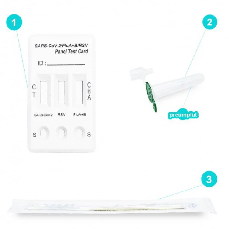Test Rapid Combo 4 in 1 Covid 19 + Gripa A/B + RSV cu prelevare ...