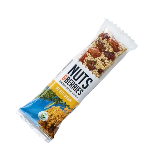 Baton crocant ECO cu nuci stafide curmale si susan Mediteran, 40g, Nuts ...
