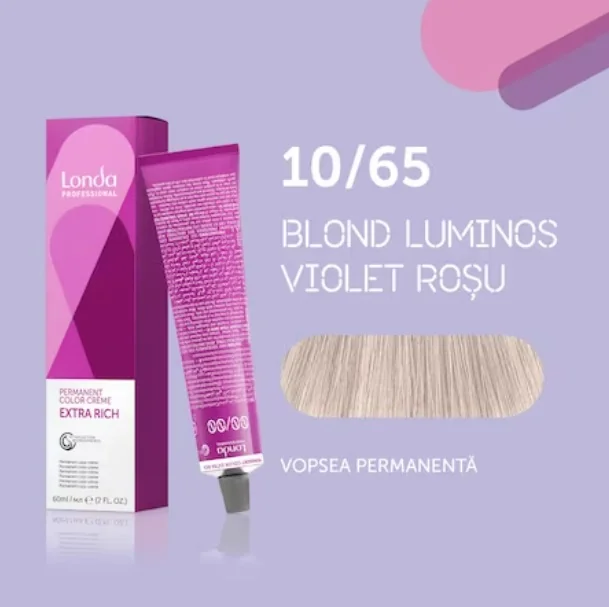 Vopsea permanenta 10/65 Extra Rich, 60ml, Londa Professional | Dr. Max ...