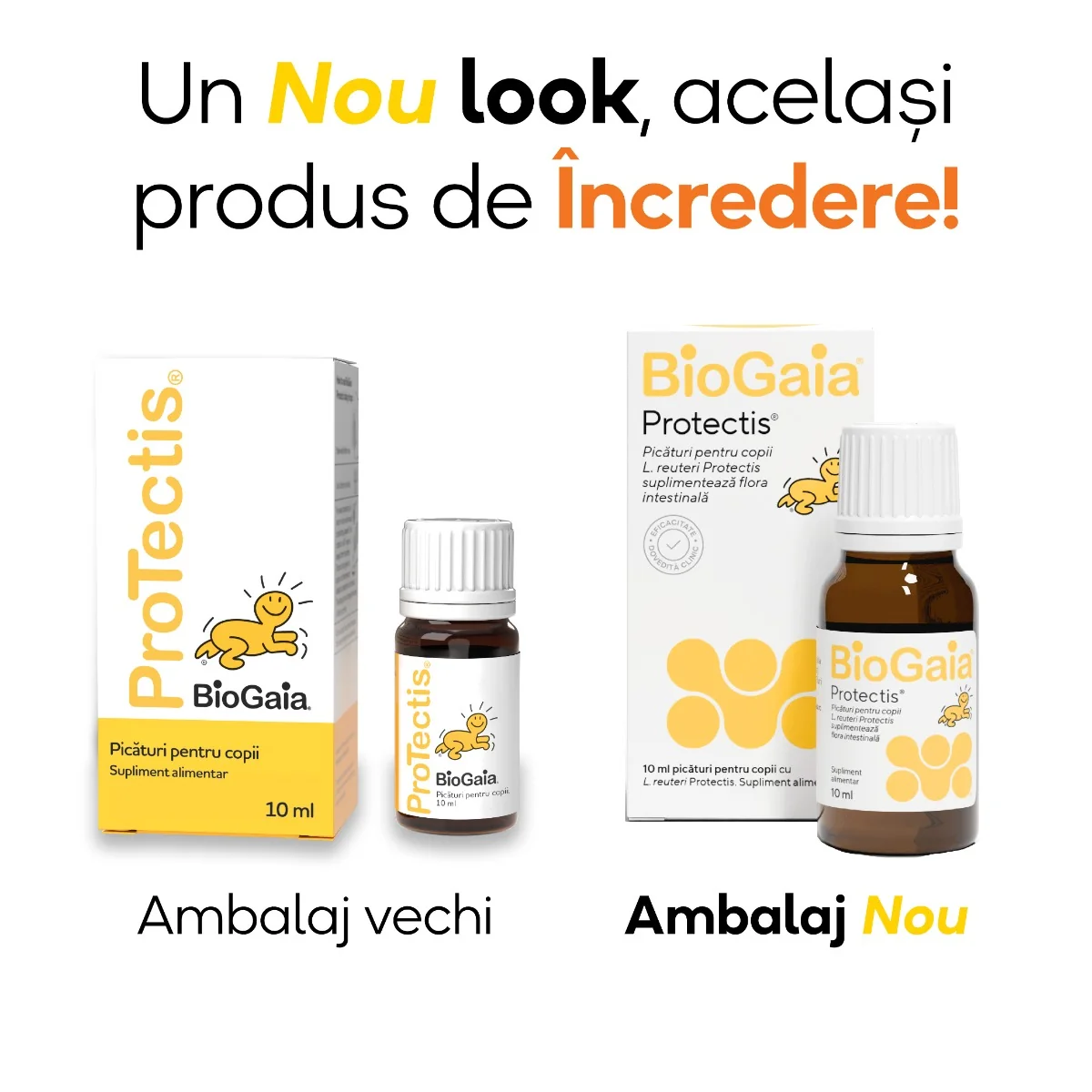 Protectis picaturi probiotice pentru copii, 10ml, BioGaia | Dr. Max ...