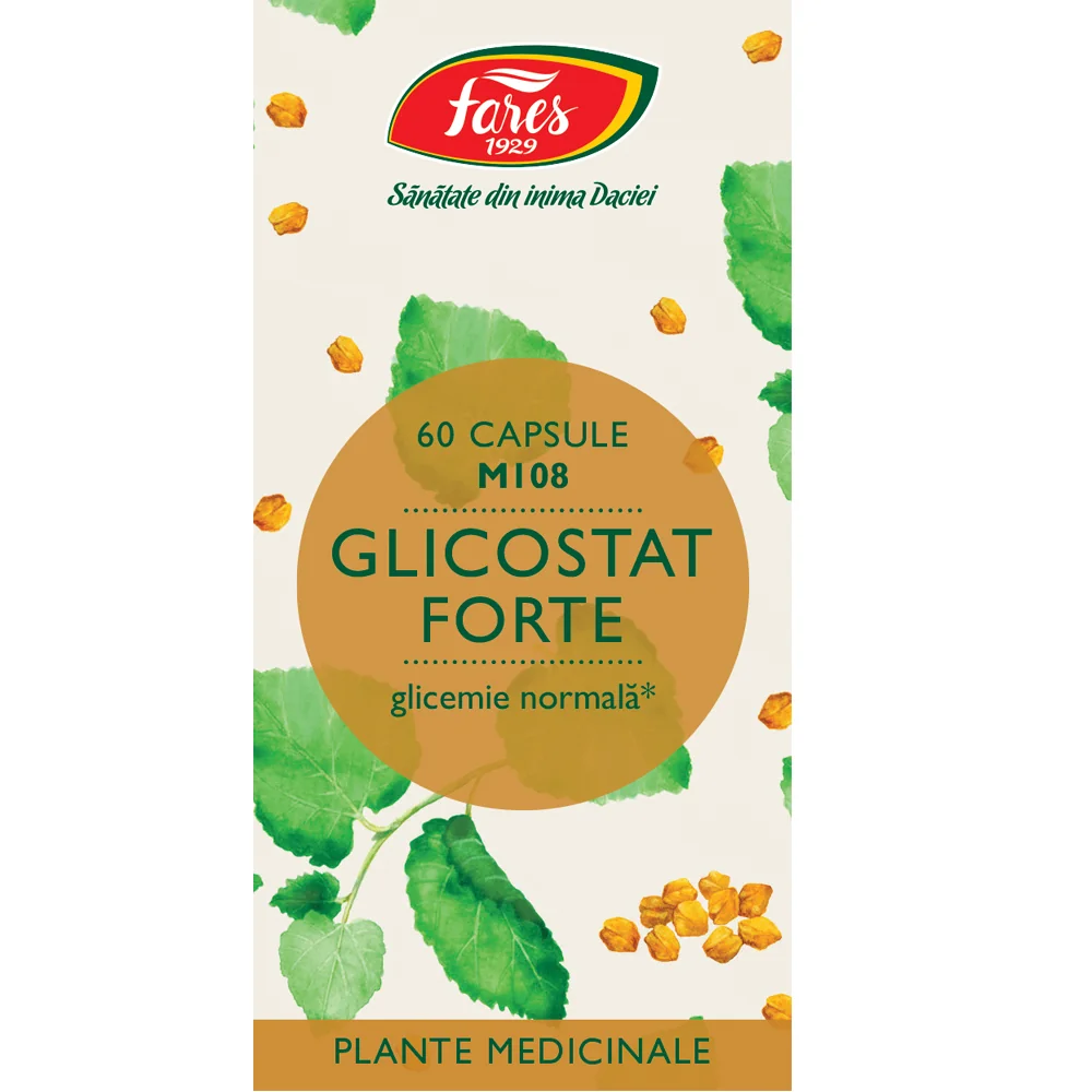 Glicostat Forte M108, 60 capsule, Fares | Dr. Max Farmacia