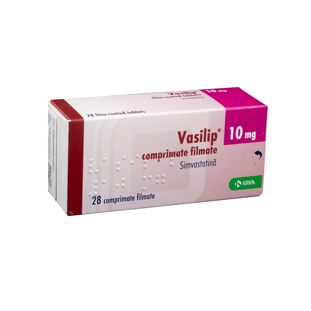 Vasilip 10mg, 28 comprimate filmate, KRKA | Dr.Max Farmacie