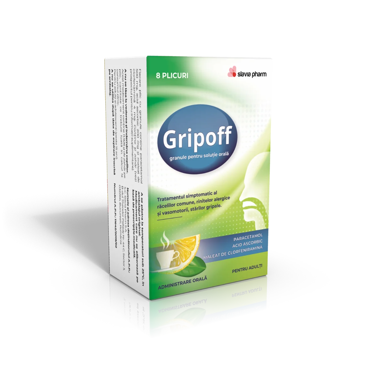 Gripoff granule, 8 plicuri, Slavia Pharm | Dr. Max Farmacie