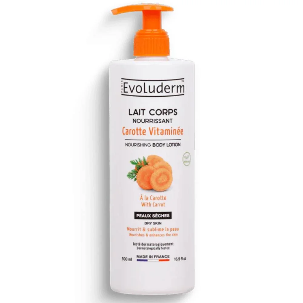 Lapte de corp hranitor Carotte Vitaminee, 500ml, Evoluderm | Dr. Max ...