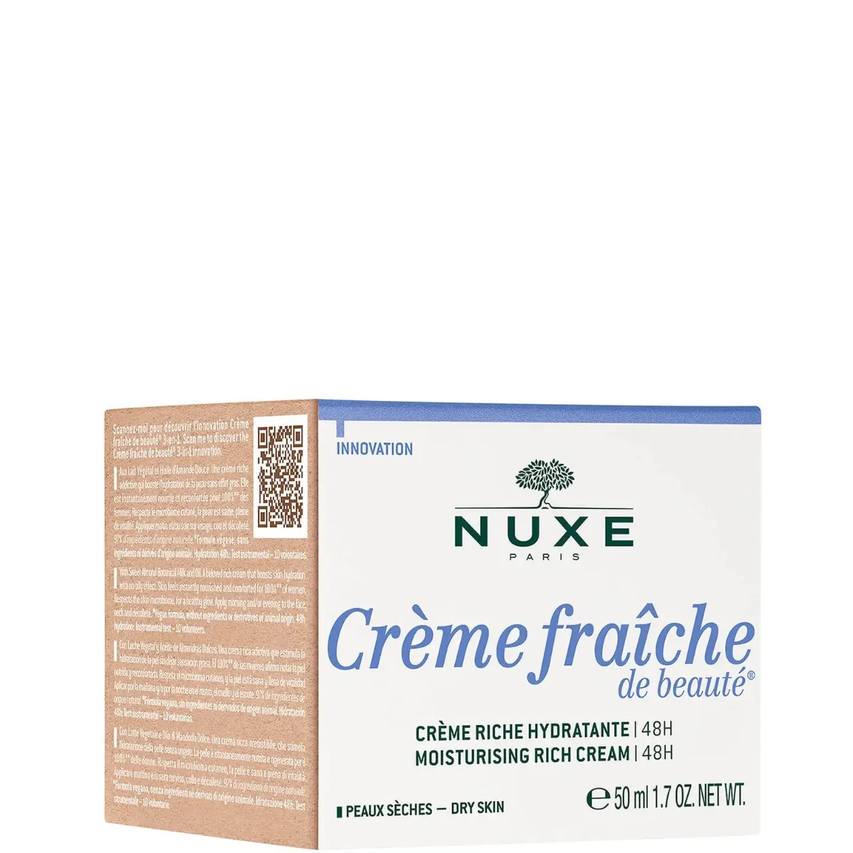 Crema hidratanta 48h pentru ten uscat Creme Fraiche de Beaute, 50ml ...