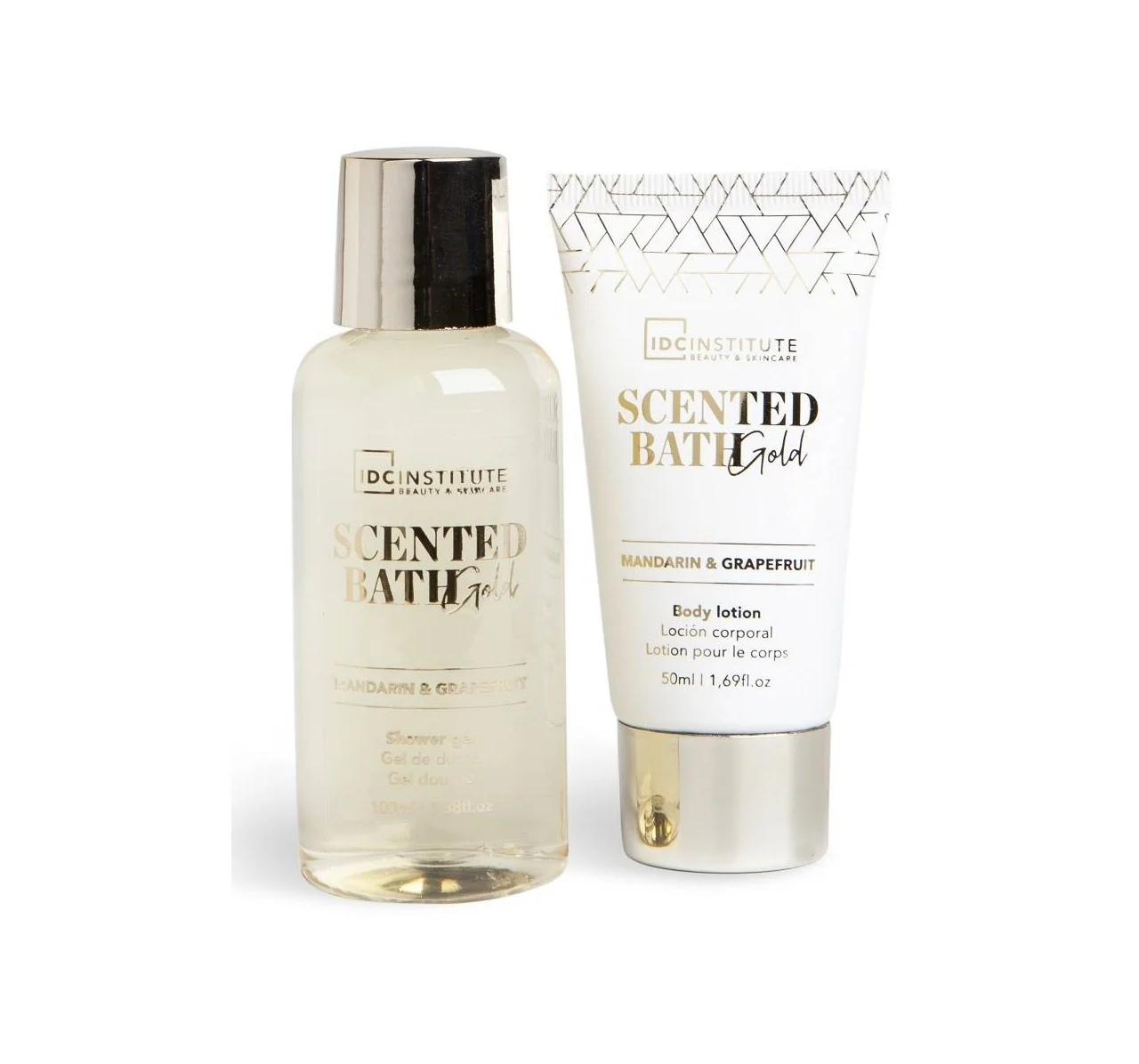 Set Baie Duo Mandarin & Grapefruit Scented Bath Gold, IDC Institute ...