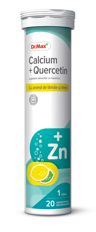 Dr. Max Calcium + Quercetin, 20 comprimate efervescente | Dr. Max Farmacie