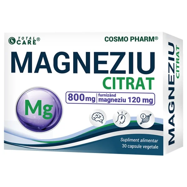 Magneziu Citrat, 30 capsule vegetale, Cosmopharm| Dr. Max Farmacie