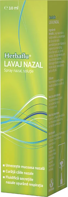 Lavaj nazal Herbaflu, 10 ml, Biofarm | Dr.Max Farmacie