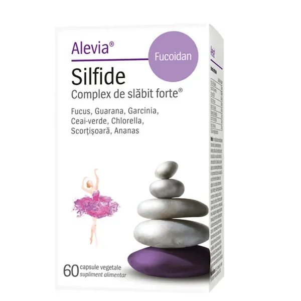Silfide Complex de slabit forte, 60 capsule vegetale, Alevia | Dr. Max ...