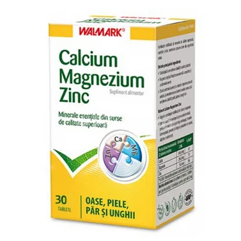 Calciu Magneziu Zinc, 30 capsule, Walmark | Dr.Max Farmacie