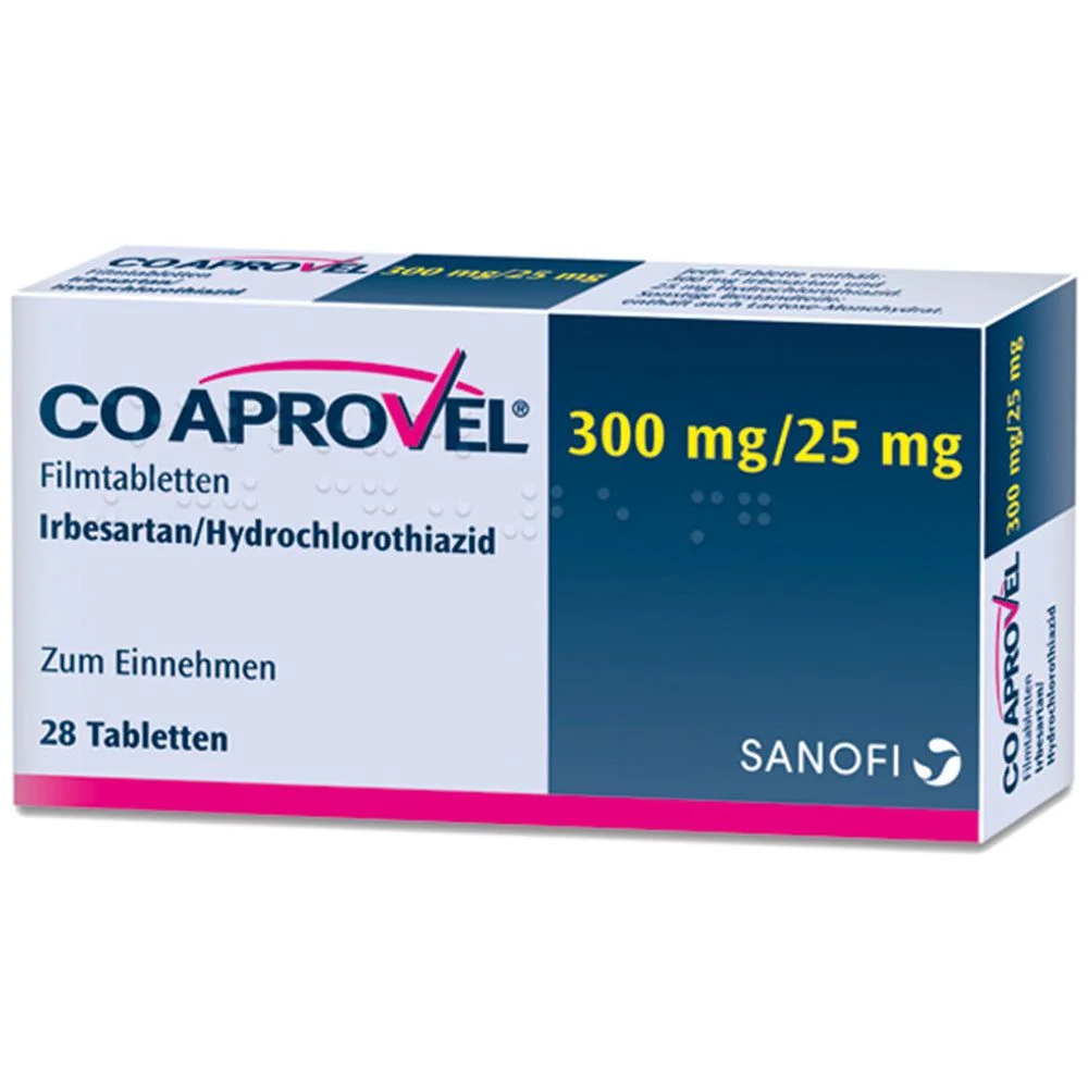 CoAprovel, 300 mg/25 mg, 28 comprimate, Sanofi | Dr.Max Farmacie
