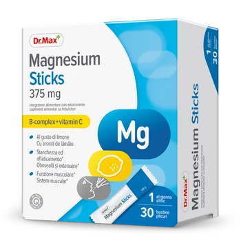Dr.Max Magnesium Sticks 375mg, 30 pliculete orodispersabile | Dr.Max ...