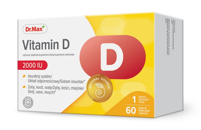 Dr. Max Vitamina D 2000UI, 60 capsule moi | Dr.Max Farmacie