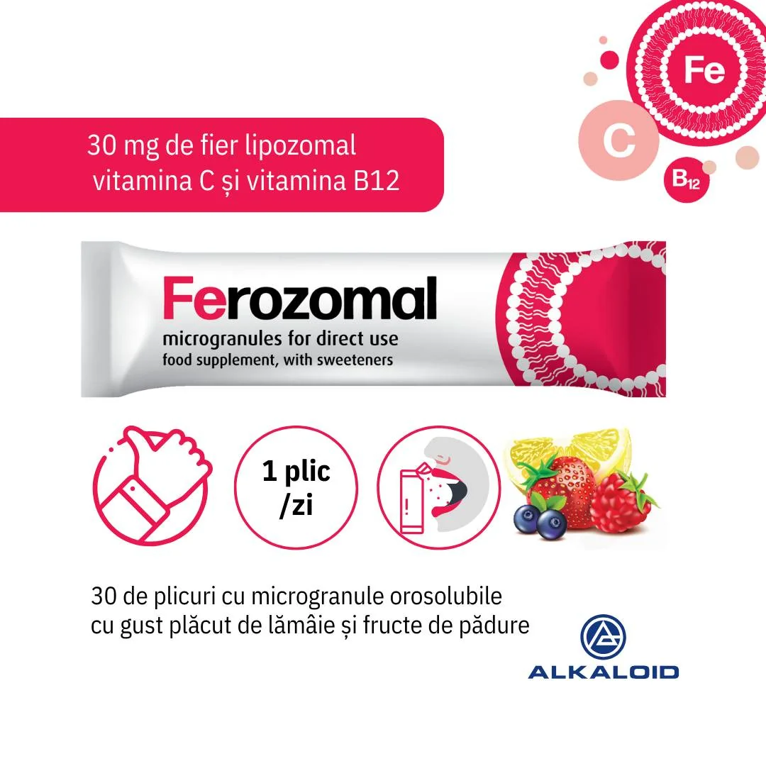 Ferozomal, 30 plicuri, Alkaloid | Dr. Max Farmacia