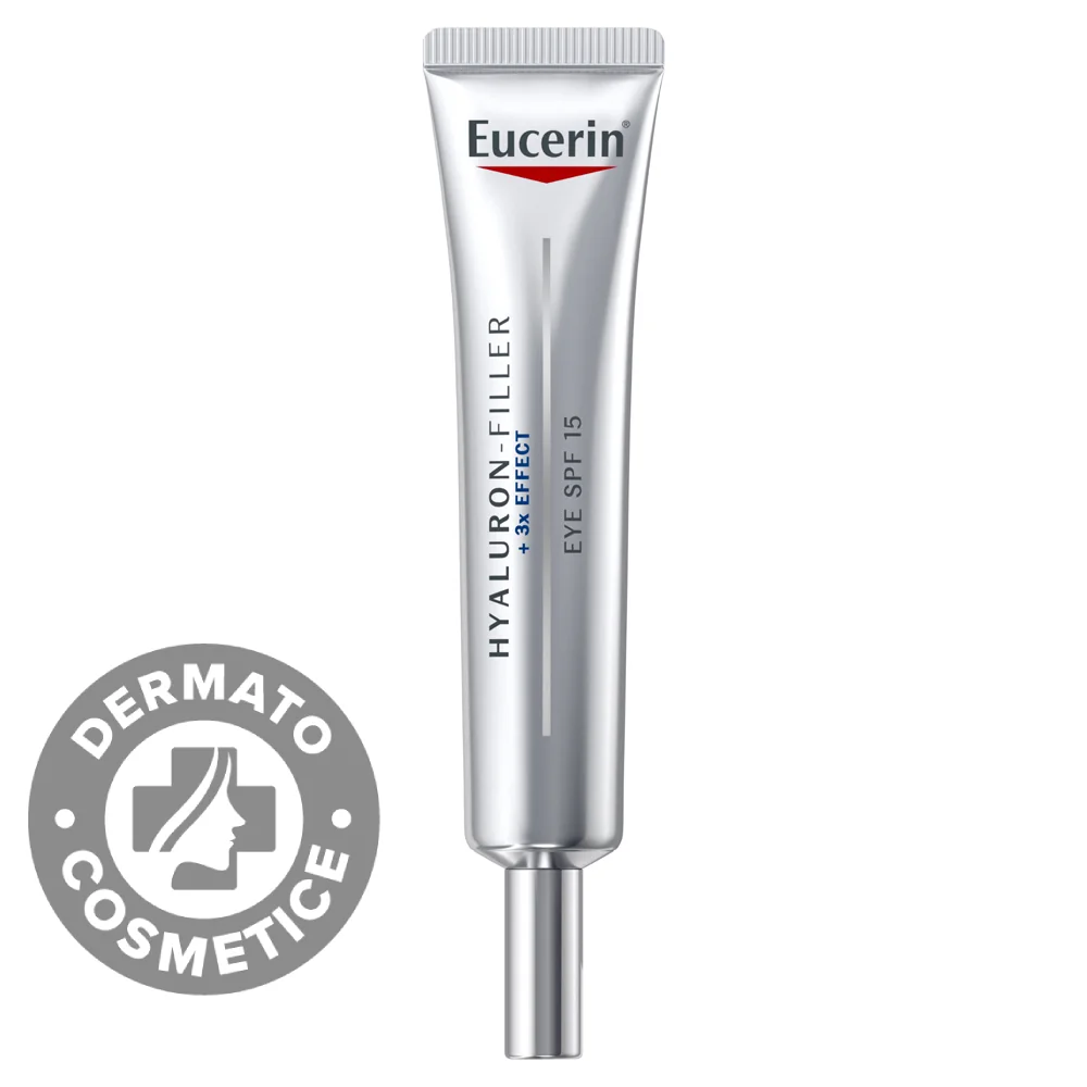 Crema de ochi anti-age cu SPF15 Hyaluron Filler, 15ml, Eucerin | Dr ...