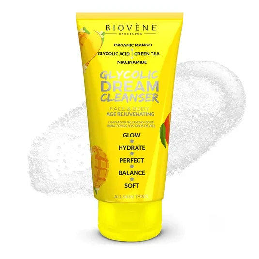Gel de curatare fata si corp cu acid glicolic si mango Dream Cleanser ...