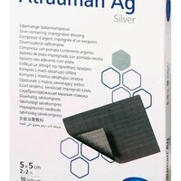Pansament cu unguent neutru si argint, 5x5 cm, 10 bucati, Atrauman | Dr ...