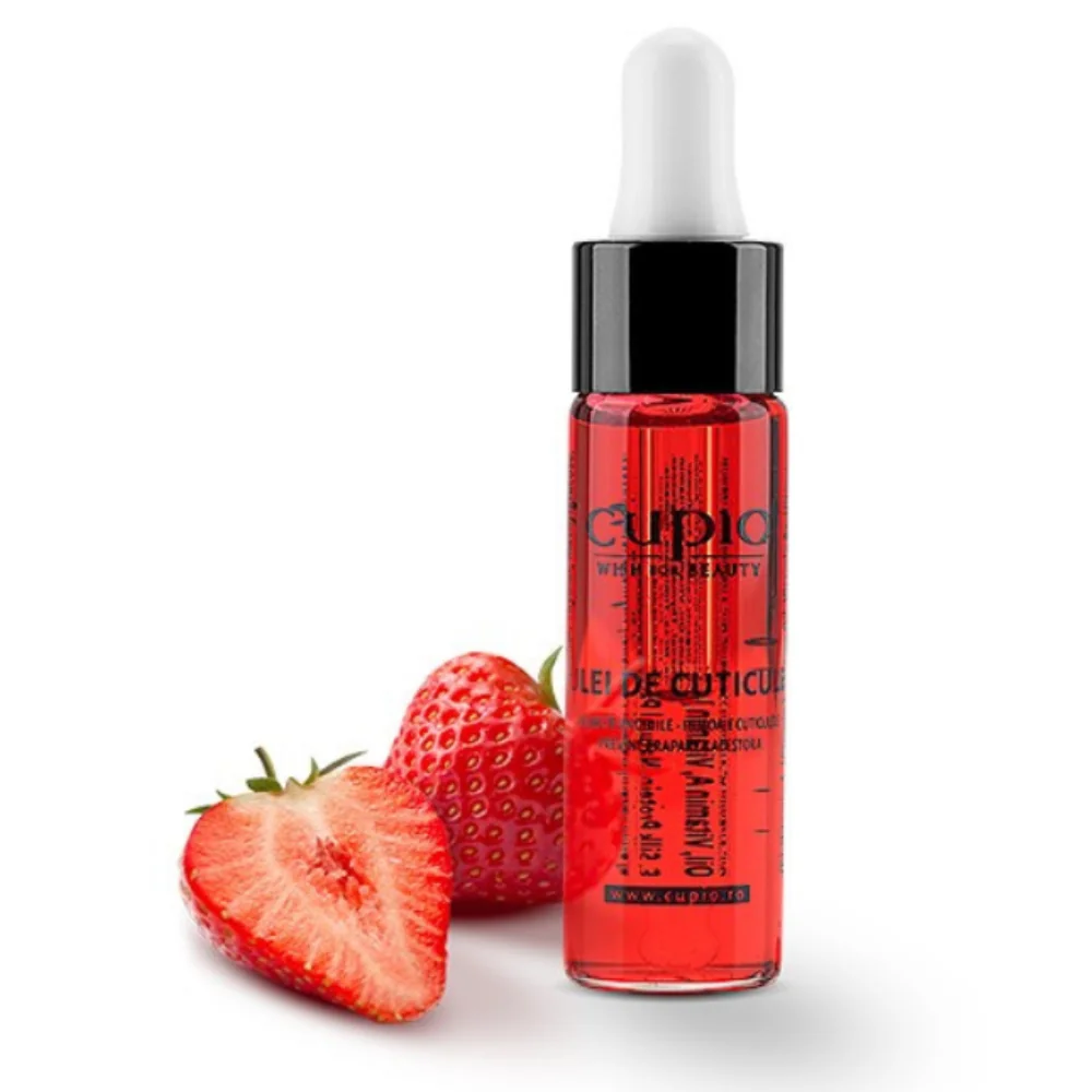 Ulei de cuticule cu pipeta Capsuni, 15ml, Cupio | Dr. Max Farmacie