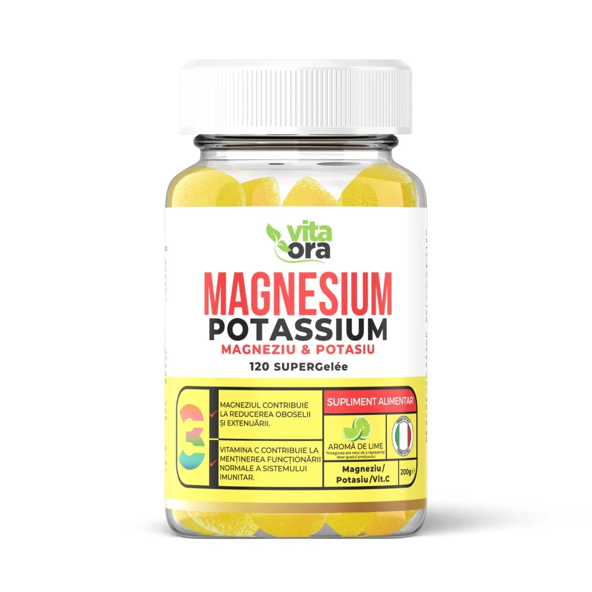 Magnesium Potassium, 120 jeleuri, Vita Ora | Dr. Max Farmacie